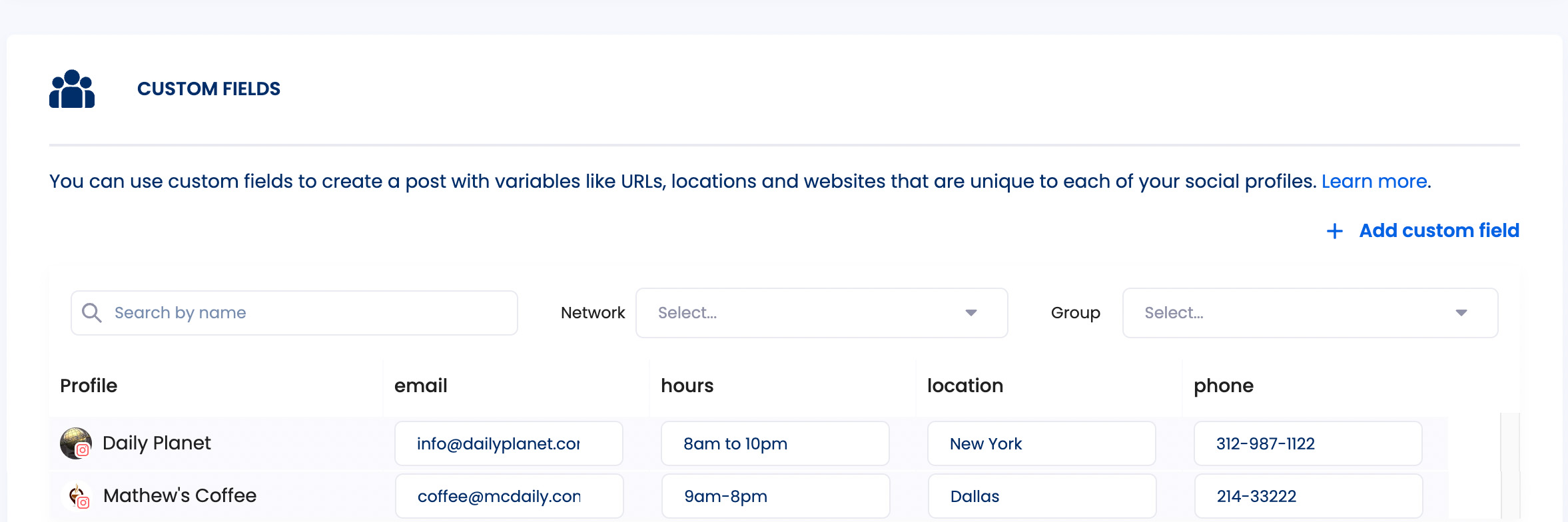 How do I use Custom post fields? – Vista Social