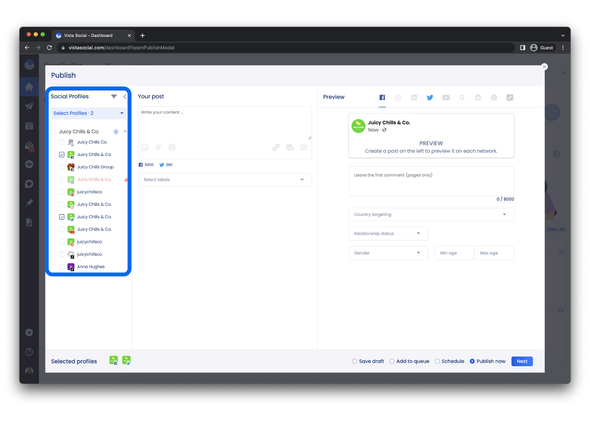 Getting started with Vista Social – Vista Social