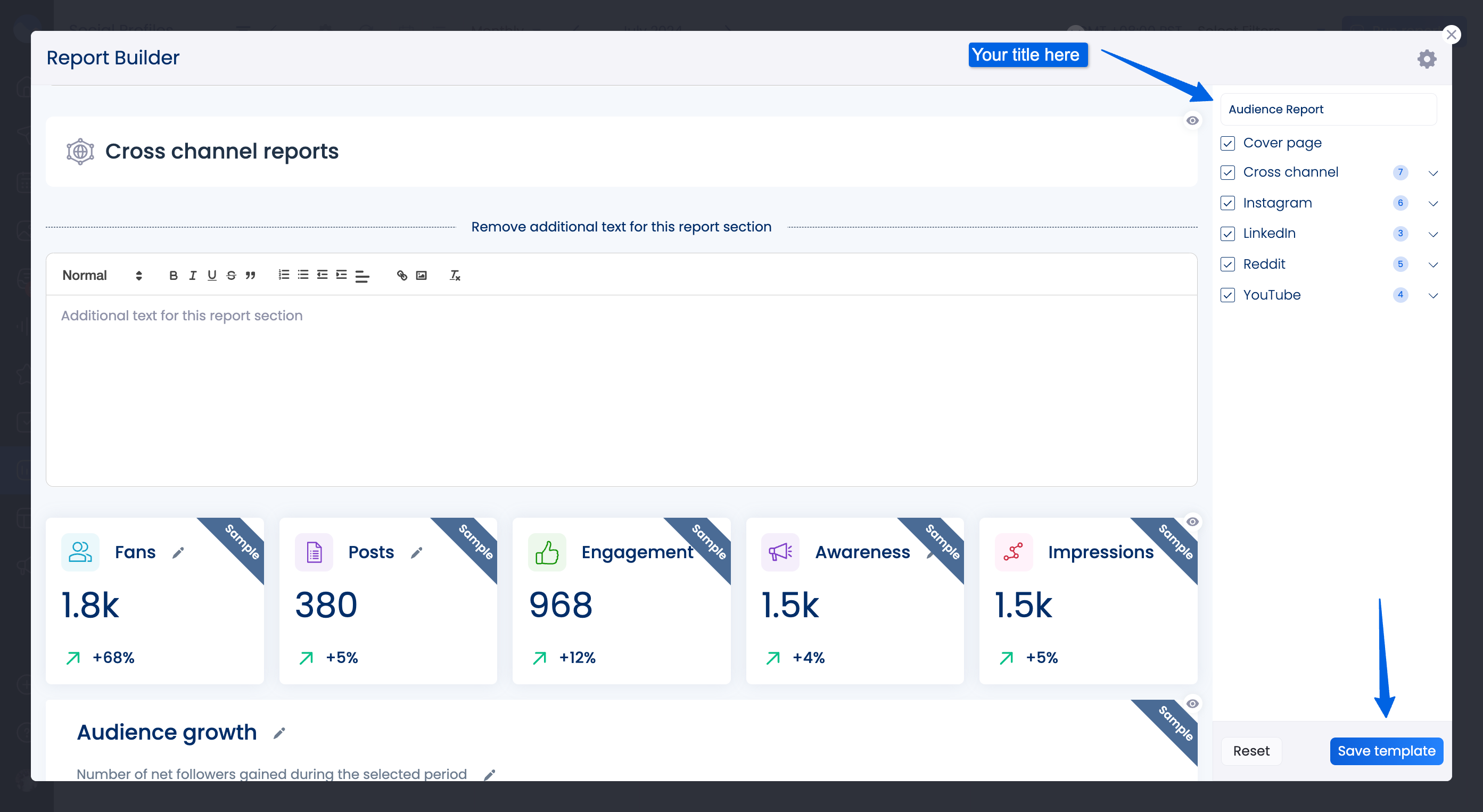 How To Create Custom Report Templates Vista Social