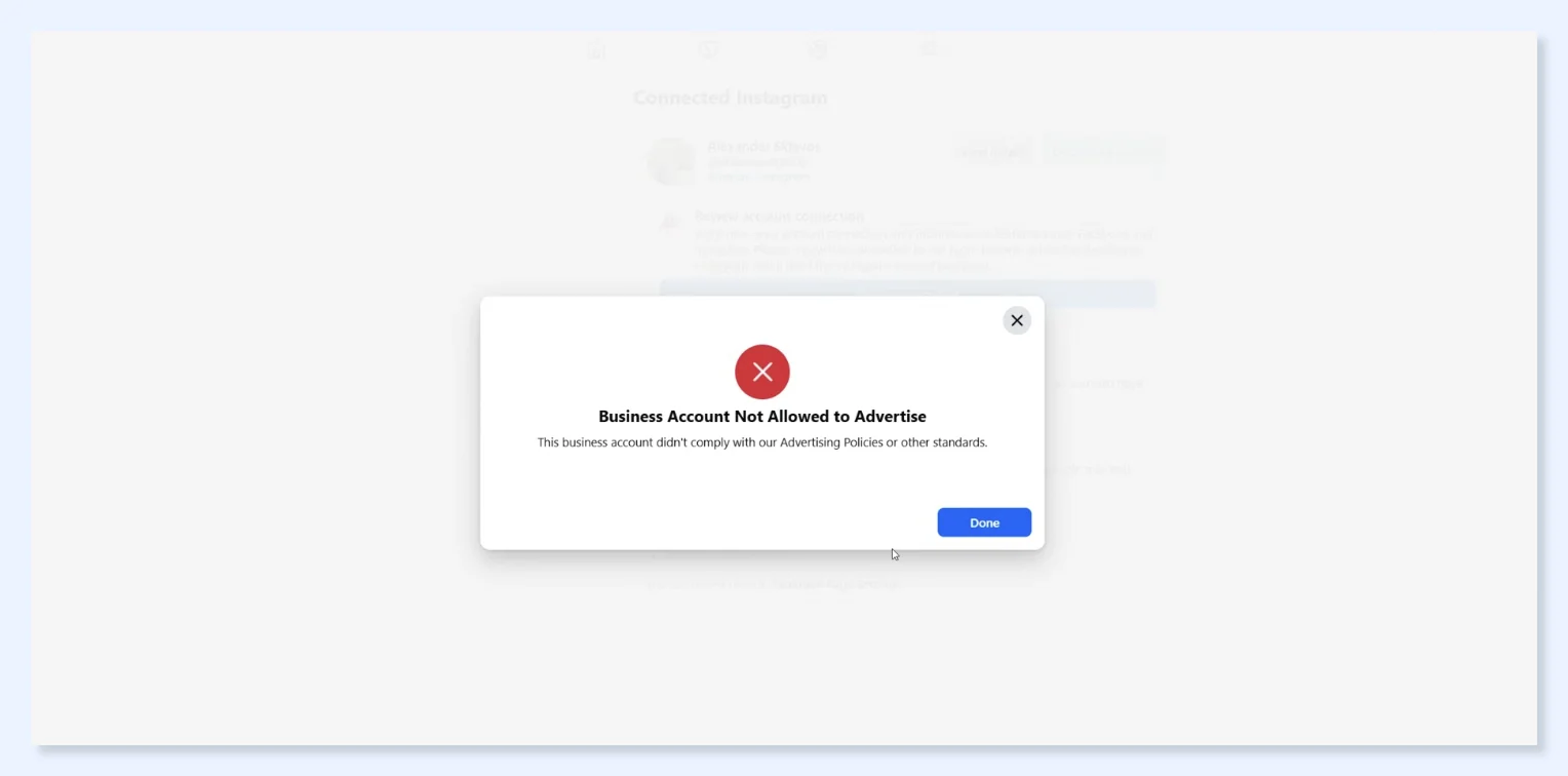 How to troubleshoot “Business Account Not Allowed to Advertise” error ...