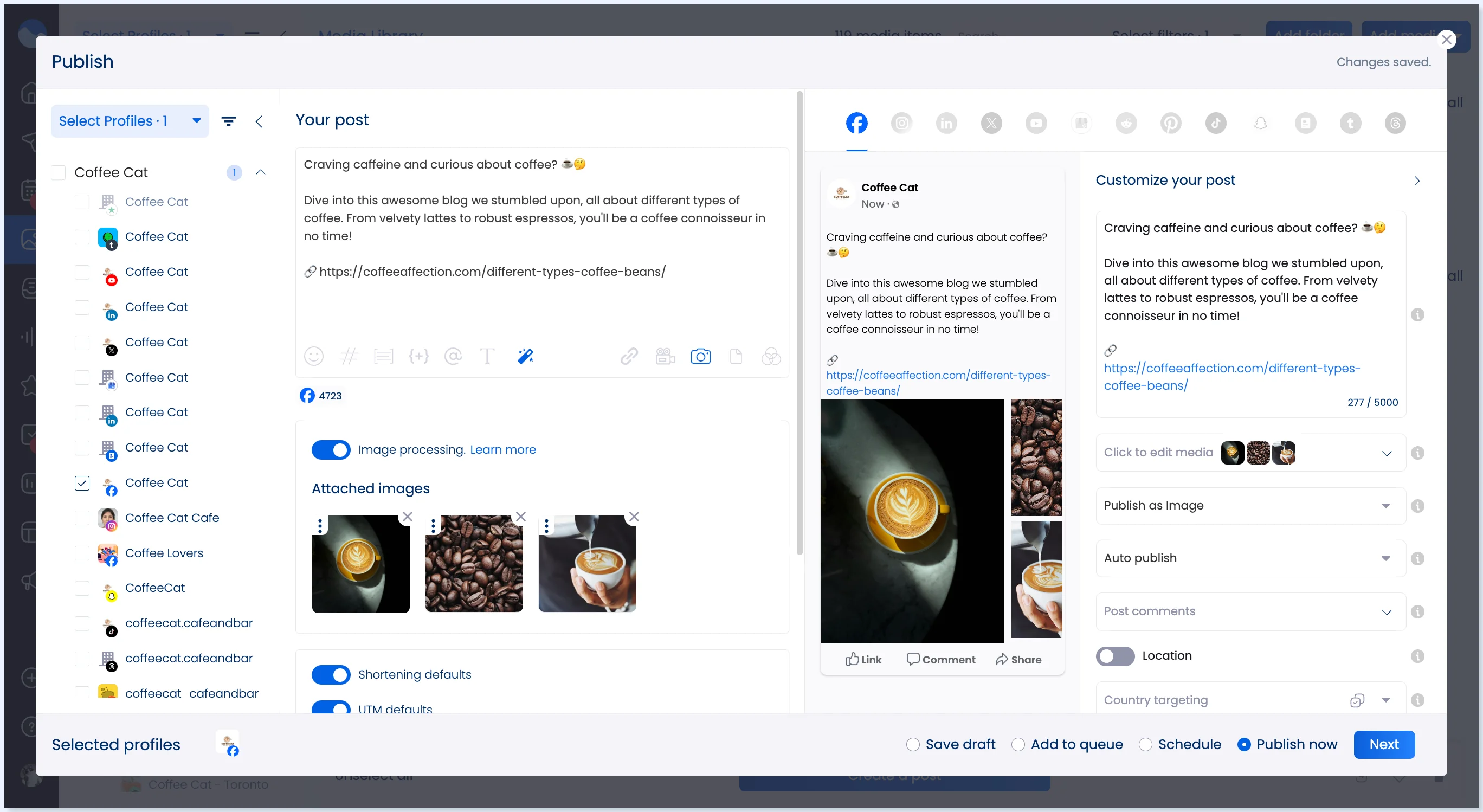 Programar publicaciones de carrusel en Facebook – Español