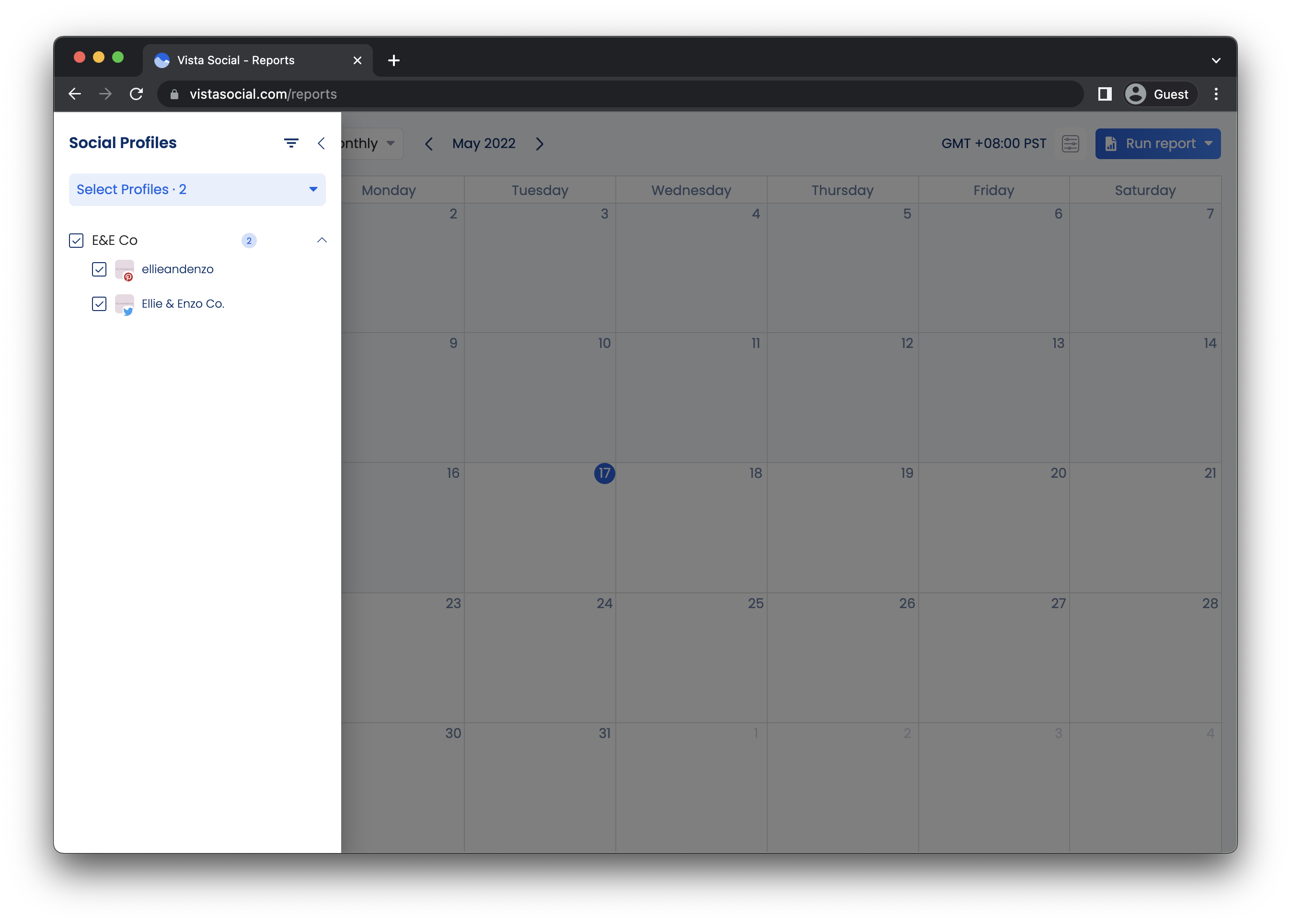 How To Run Or Schedule Reports Vista Social